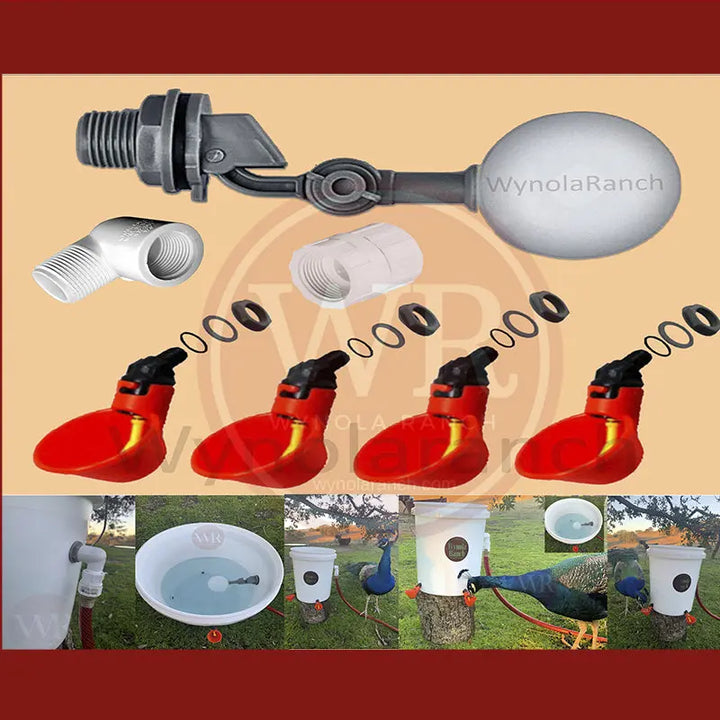 Drinkers for Quail, Chickens and Rabbits. Ready made kits and DIY kits ...